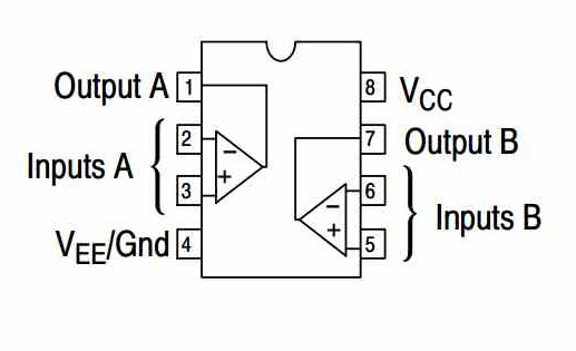Amplificador Operacional Dual Lm358 Smd Lm358dt Sop8 Sop-8