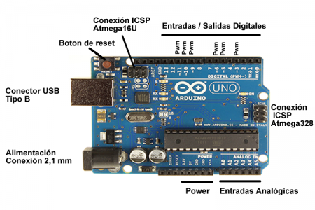 Tarjeta Arduino UNO R3 Atmega 328
